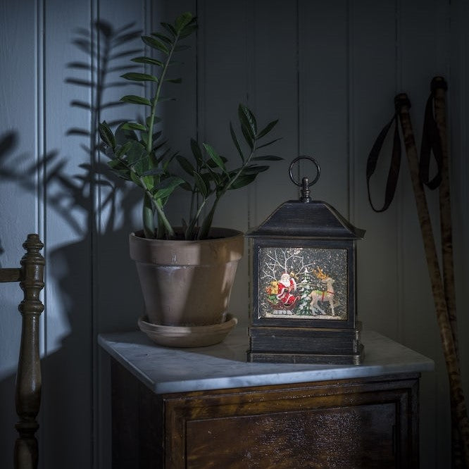 Konstsmide Santa Sleigh and Reindeer Christmas Water Lantern – Love ...