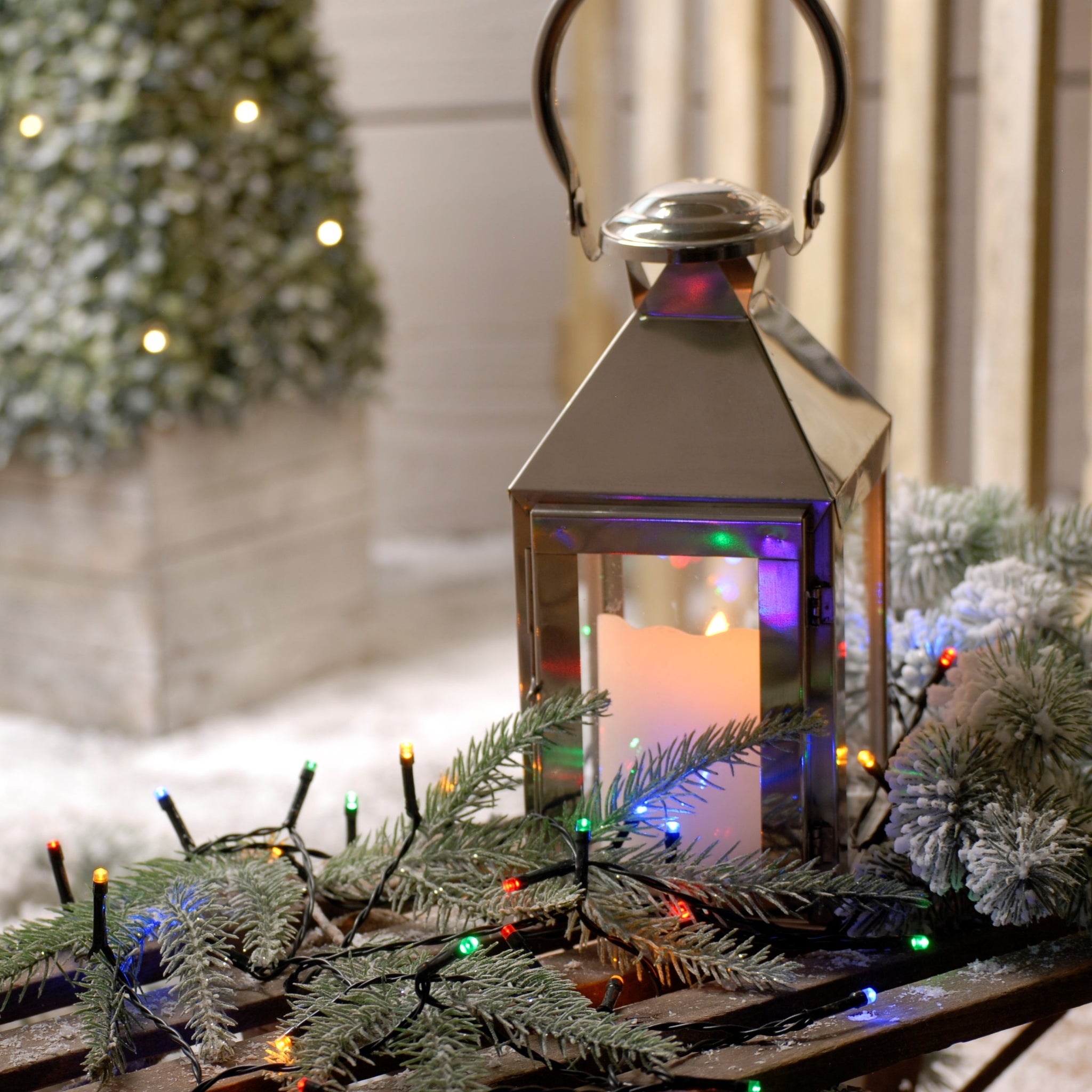 Festive 100 Multi Colour Battery Operated String Lights – Love ...